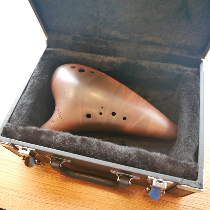 巧克力陶笛專賣店 - TNG 12孔陶笛 紫砂 低音G（BG）